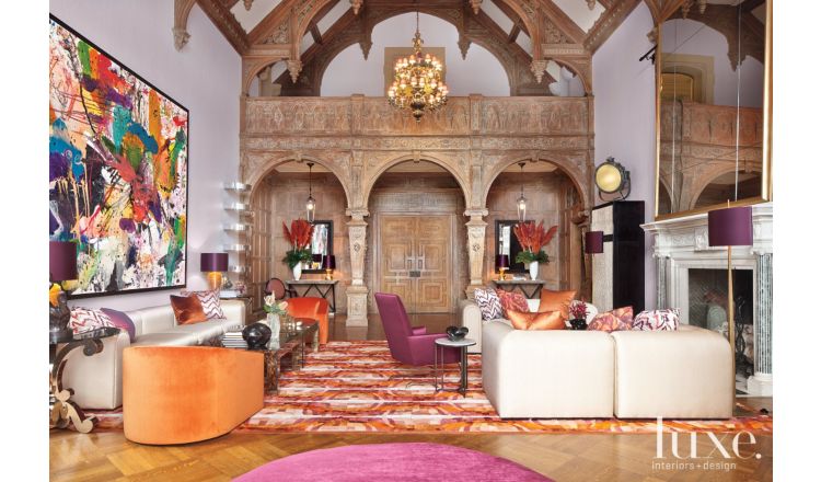 Dramatic Living Room | Luxe Interiors + Design