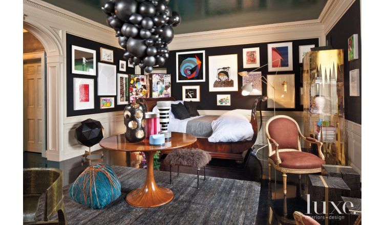 A Funky Bedroom | Luxe Interiors + Design