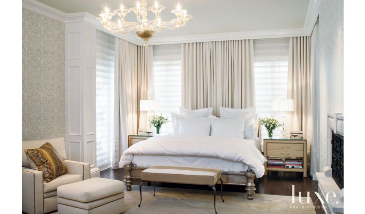 Traditional White Bedroom | Luxe Interiors + Design